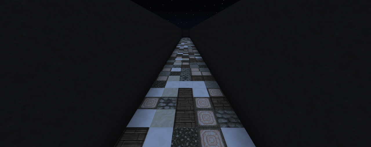 Staight Line Maze Minecraft Map