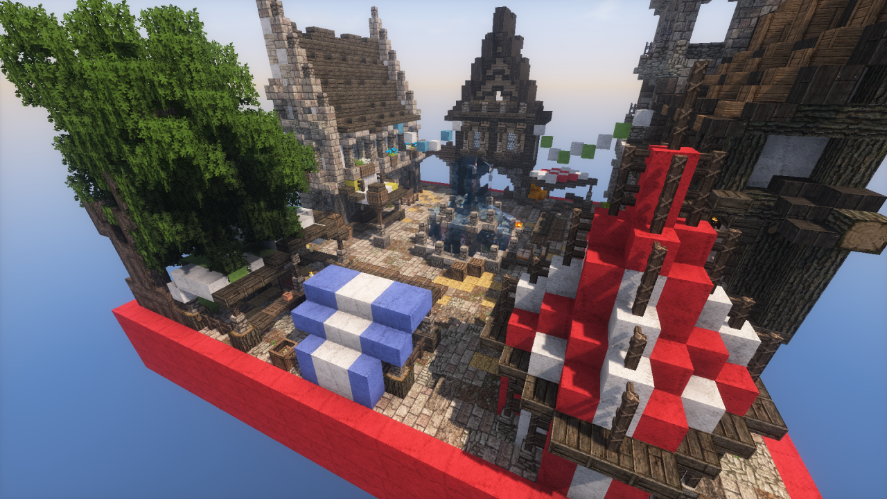 Small Medieval Market Place Build Idea Minecraft Map