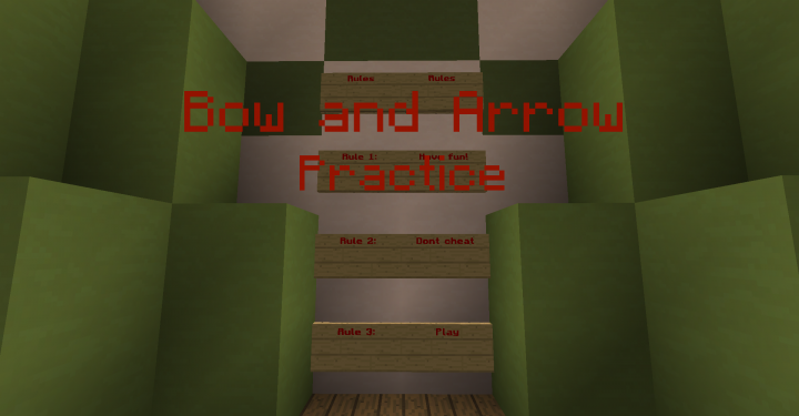 Bow and Arrow Practice Minecraft Map