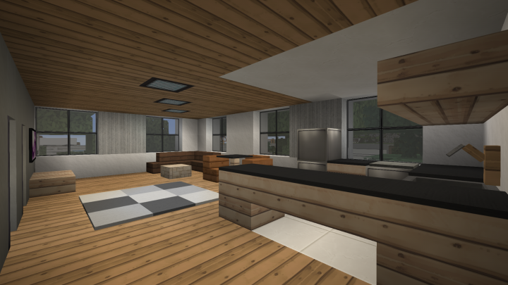 Modern Apartment Building 6 (full interior) Minecraft Map