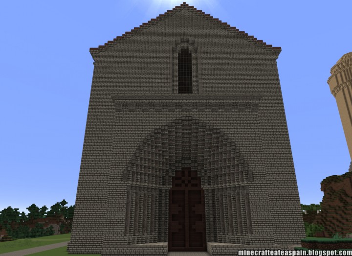 Replica Minecraft of the Church of Santa María de Siones, Burgos, Spain ...