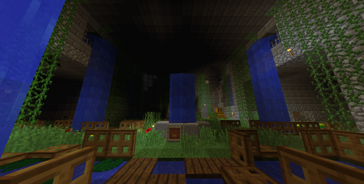 Underground Ancient Water Temple Minecraft Map