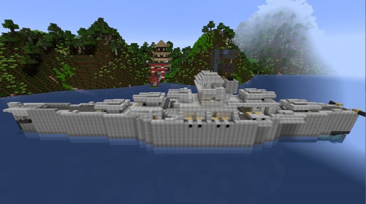 Super Battleship Angurvadal (Movecraft/NavyCraft) Ship Minecraft Map