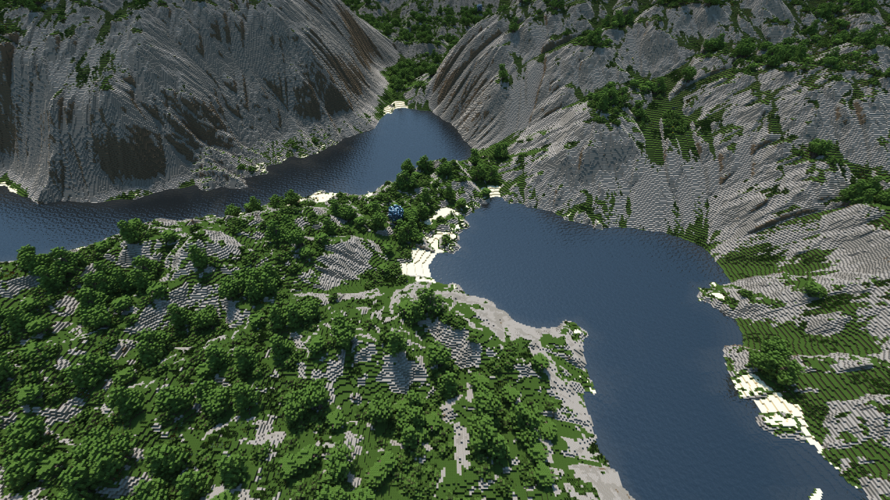 [2k x 2k] Mountain Terrain - Project "Doi" Minecraft Map