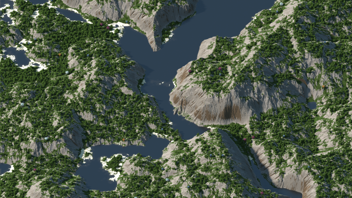 [2k x 2k] Mountain Terrain - Project "Doi" Minecraft Map