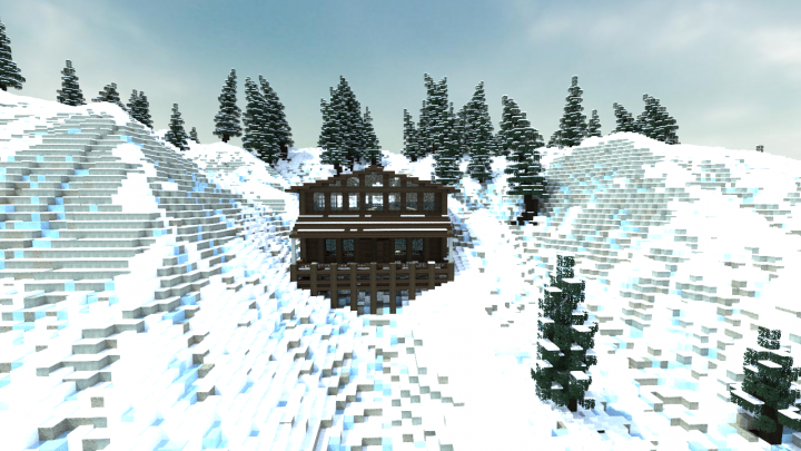 Swiss Mountain Cabin Minecraft Map