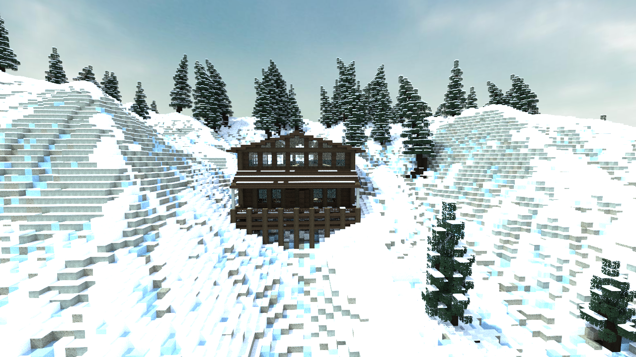Swiss Mountain Cabin Minecraft Map