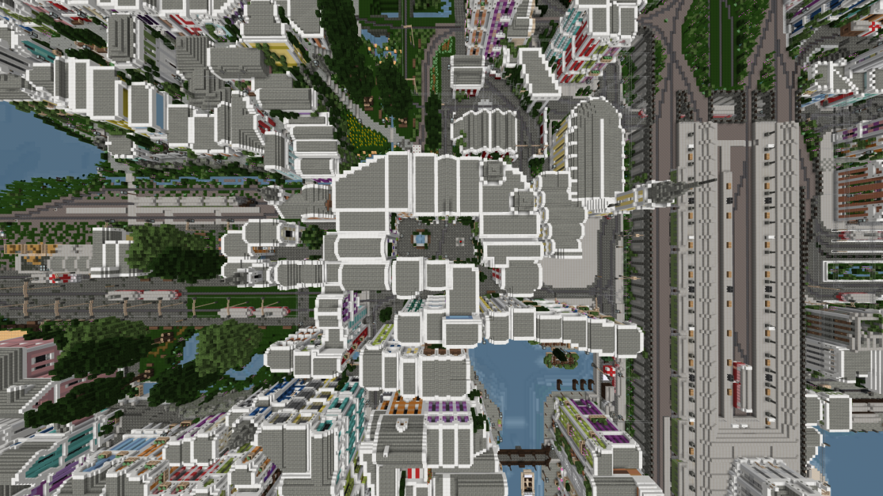 [PomposityProject] Tiny old Town square Minecraft Map