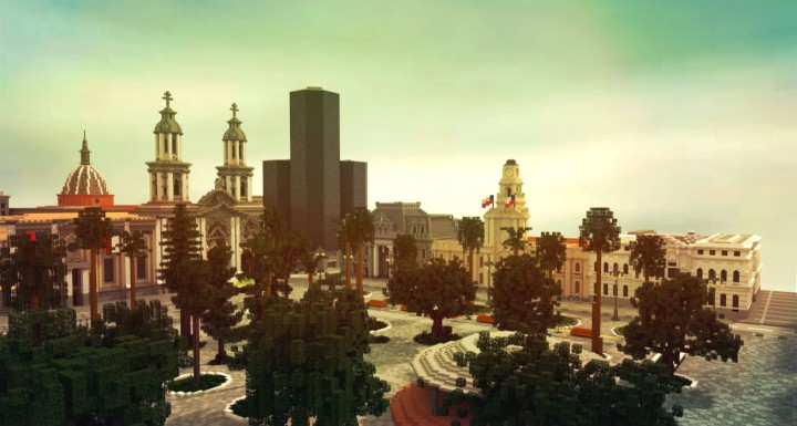 Visit Santiago de Chile.-Download Minecraft Map