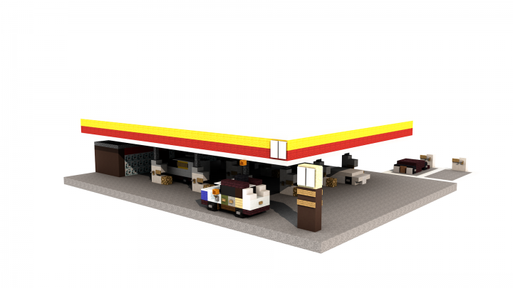 Shell Petrol Station Minecraft Map