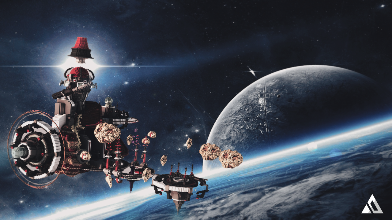 Minecraft Project: Space Sci-fi Themed Spawn Minecraft Map