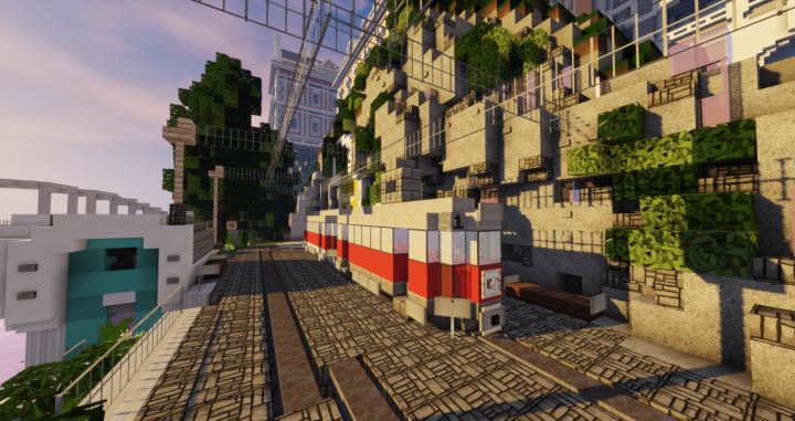 [PomposityProject] Old european narrow gauge tram! Minecraft Map