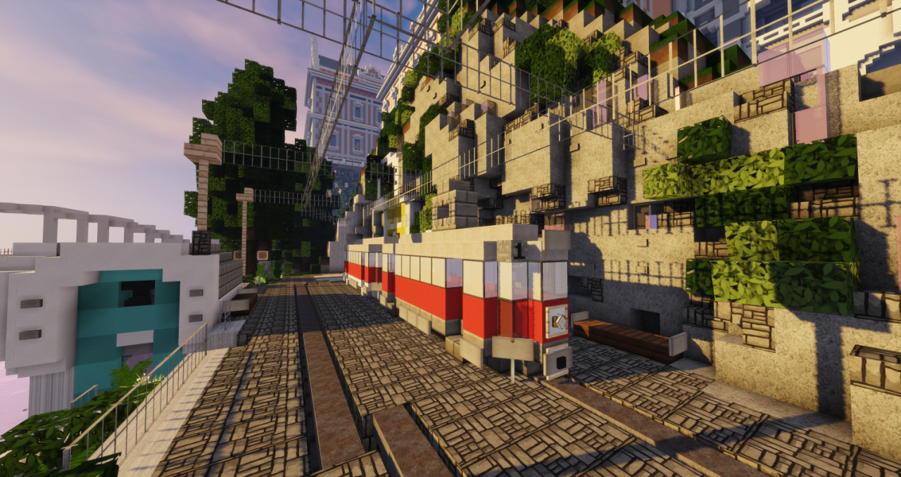 [PomposityProject] Old european narrow gauge tram! Minecraft Map