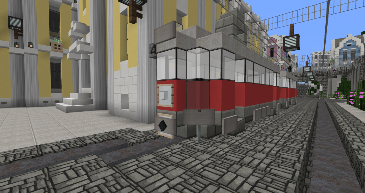 [PomposityProject] Old european narrow gauge tram! Minecraft Map