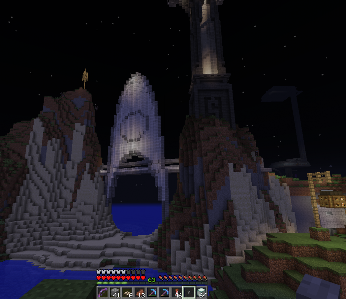 Pathway to bridge Minecraft Map