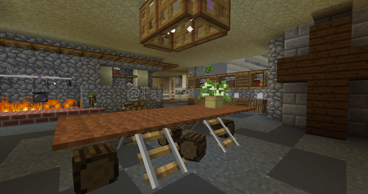 Frank Lloyd Wright's Fallingwater (Interior) Minecraft Map