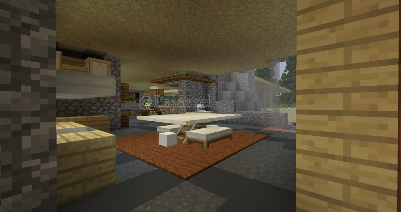 Frank Lloyd Wright's Fallingwater (Interior) Minecraft Map