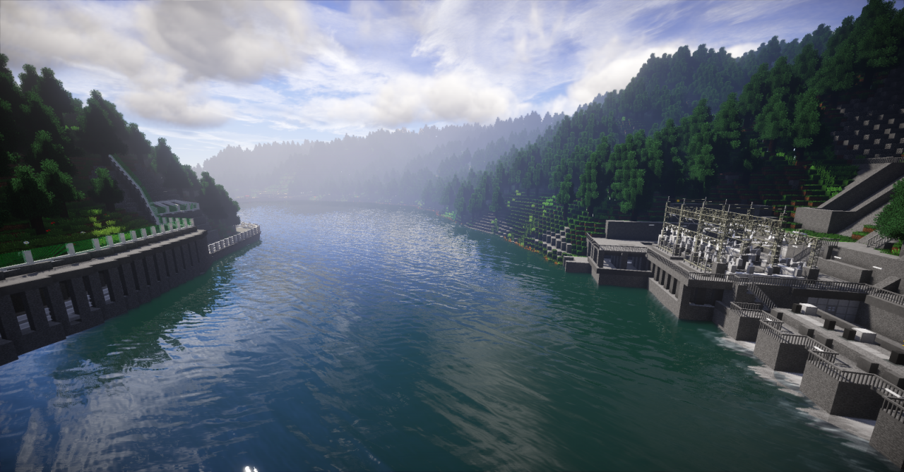 Itsumine River Dam Minecraft Map