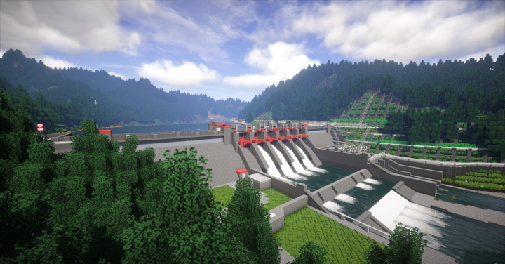 Itsumine River Dam Minecraft Map