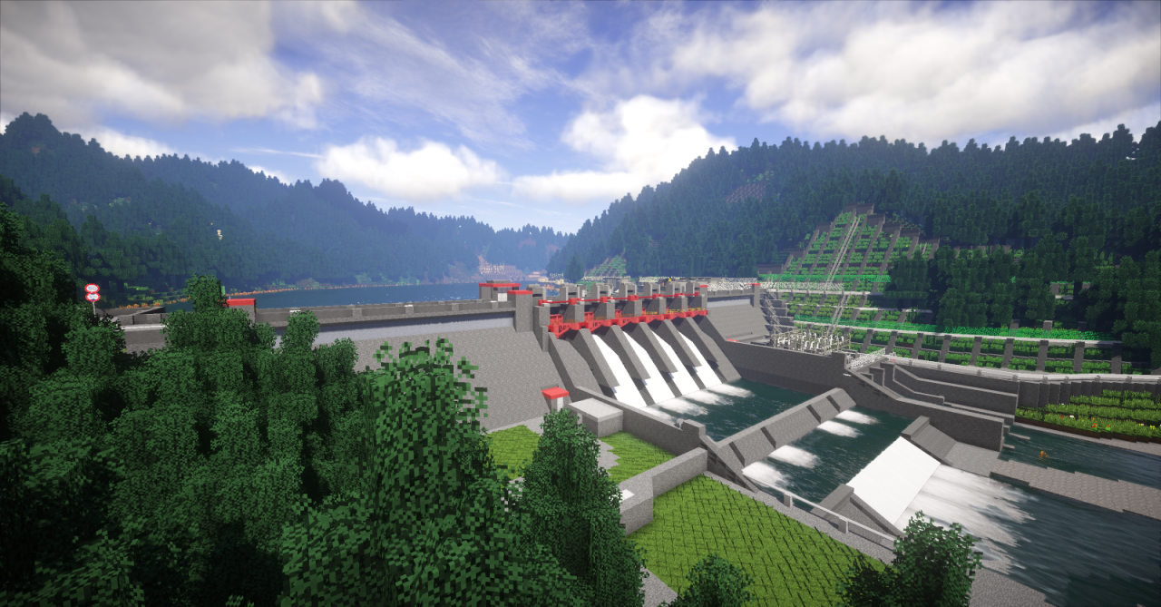 Itsumine River Dam Minecraft Map