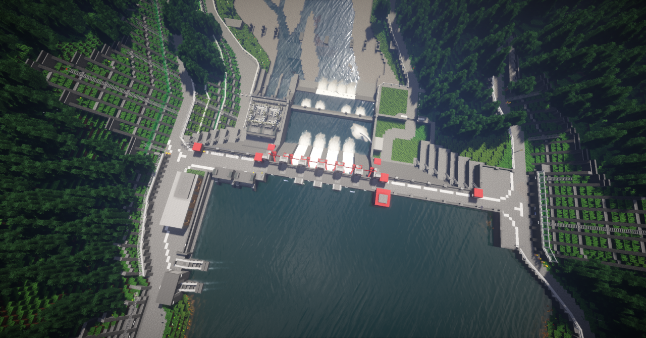 Itsumine River Dam Minecraft Map