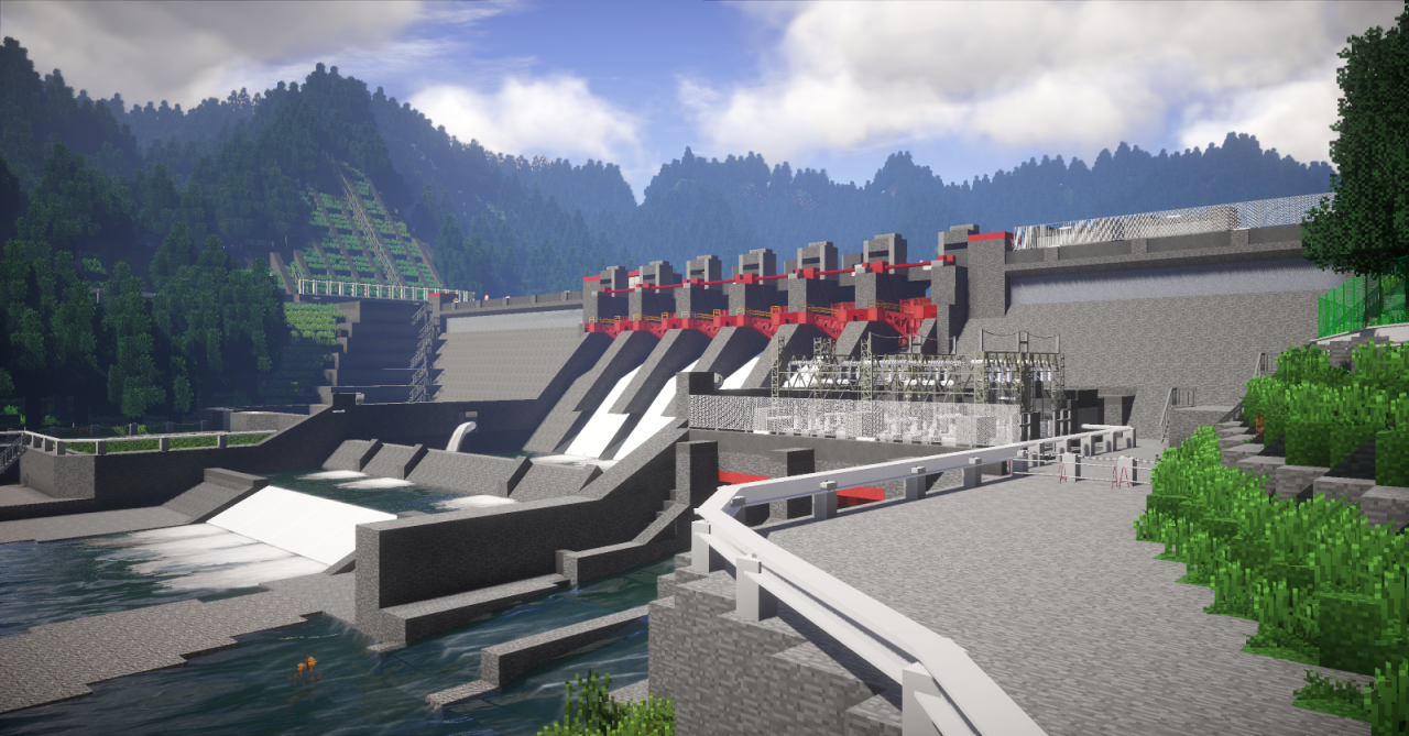 Itsumine River Dam Minecraft Map
