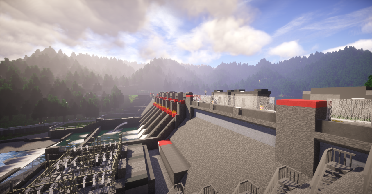 Itsumine River Dam Minecraft Map