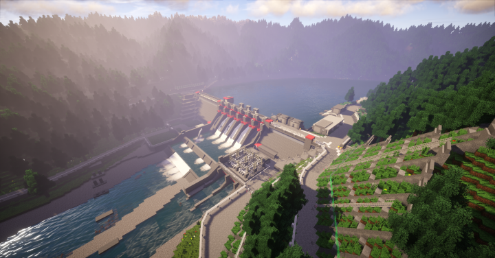 Itsumine River Dam Minecraft Map
