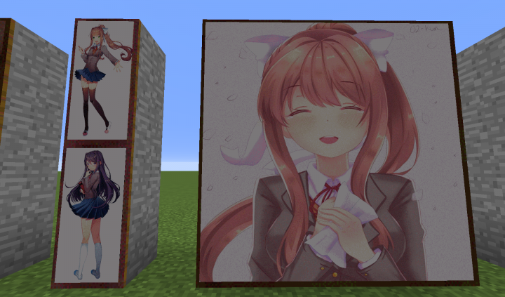 doki doki literature club resource pack Minecraft Texture Pack