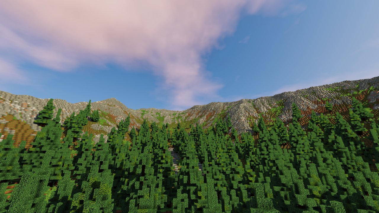 montain 1k Minecraft Map