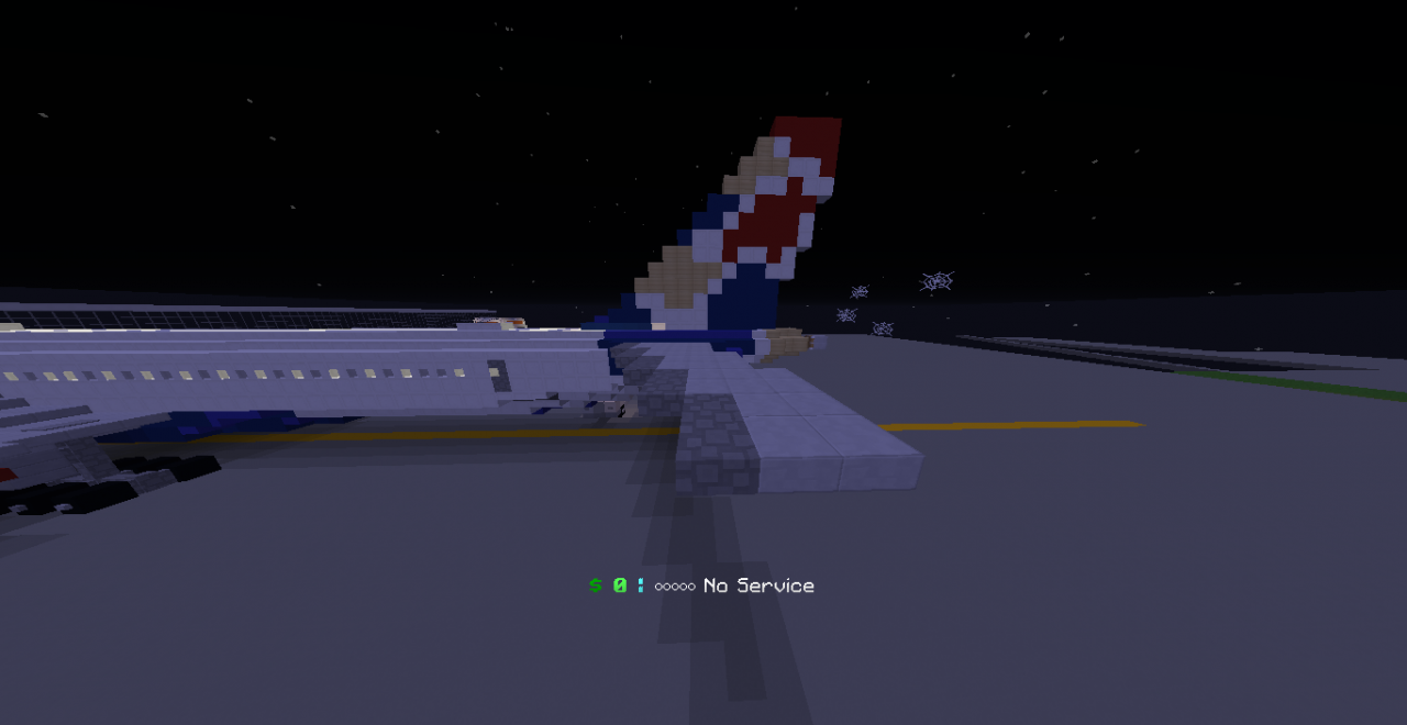 British Airways Boing 777-200 1:5:1 Minecraft Map