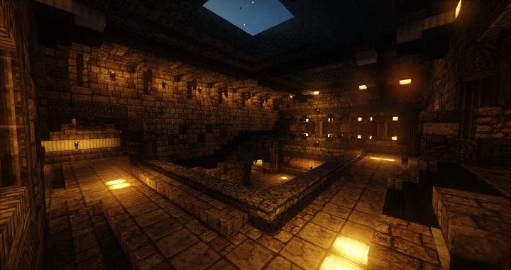 QuakeCraft Temple Minecraft Map