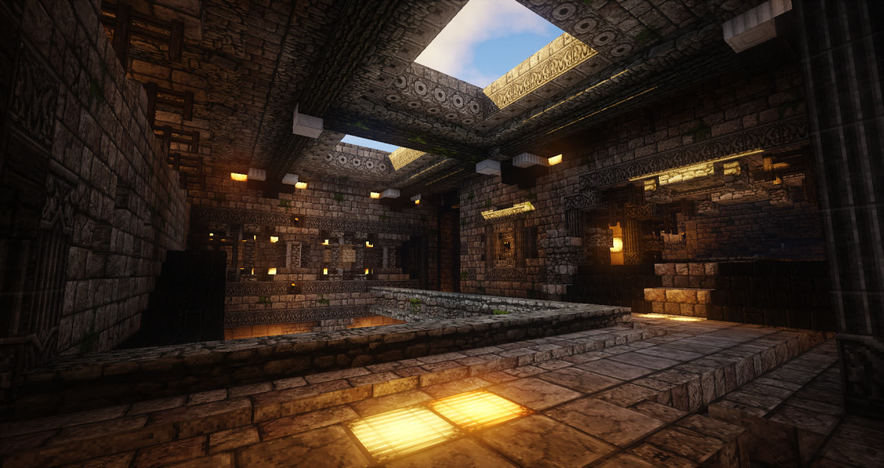 QuakeCraft Temple Minecraft Map