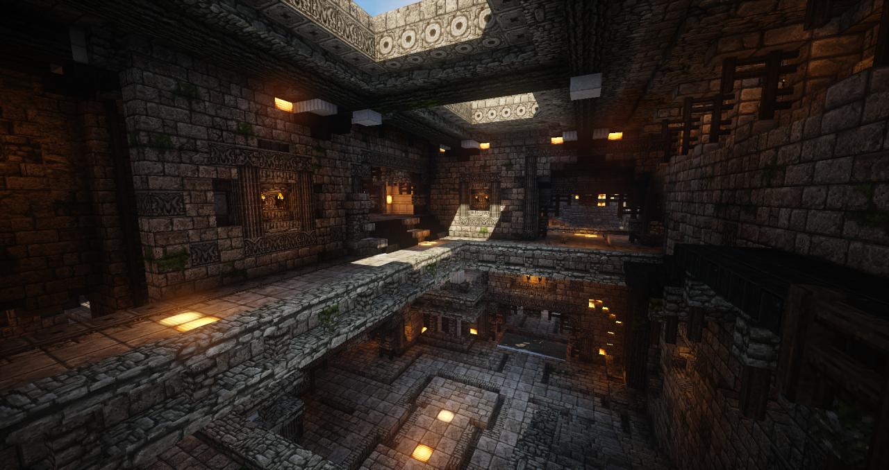 QuakeCraft Temple Minecraft Map