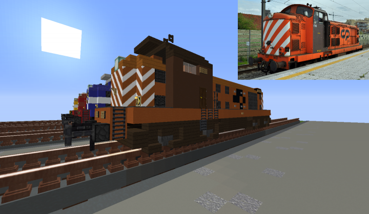 The Iconic English Electric 1400 Series Loco. Minecraft Map