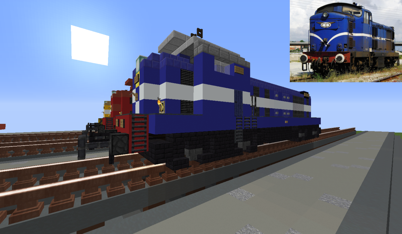 The Iconic English Electric 1400 Series Loco. Minecraft Map