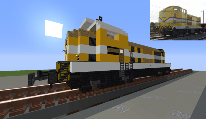 The Iconic English Electric 1400 Series Loco. Minecraft Map