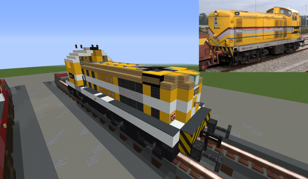 The Iconic English Electric 1400 Series Loco. Minecraft Map