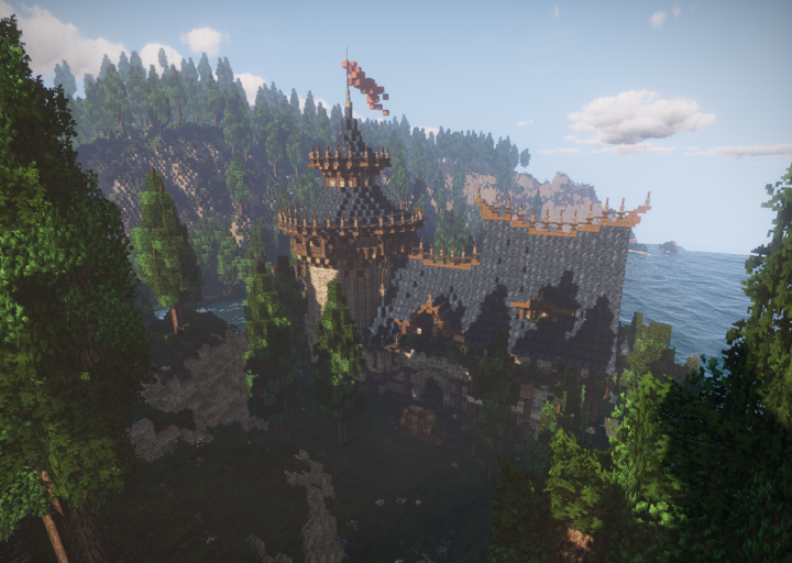Medieval Trading Post Minecraft Map