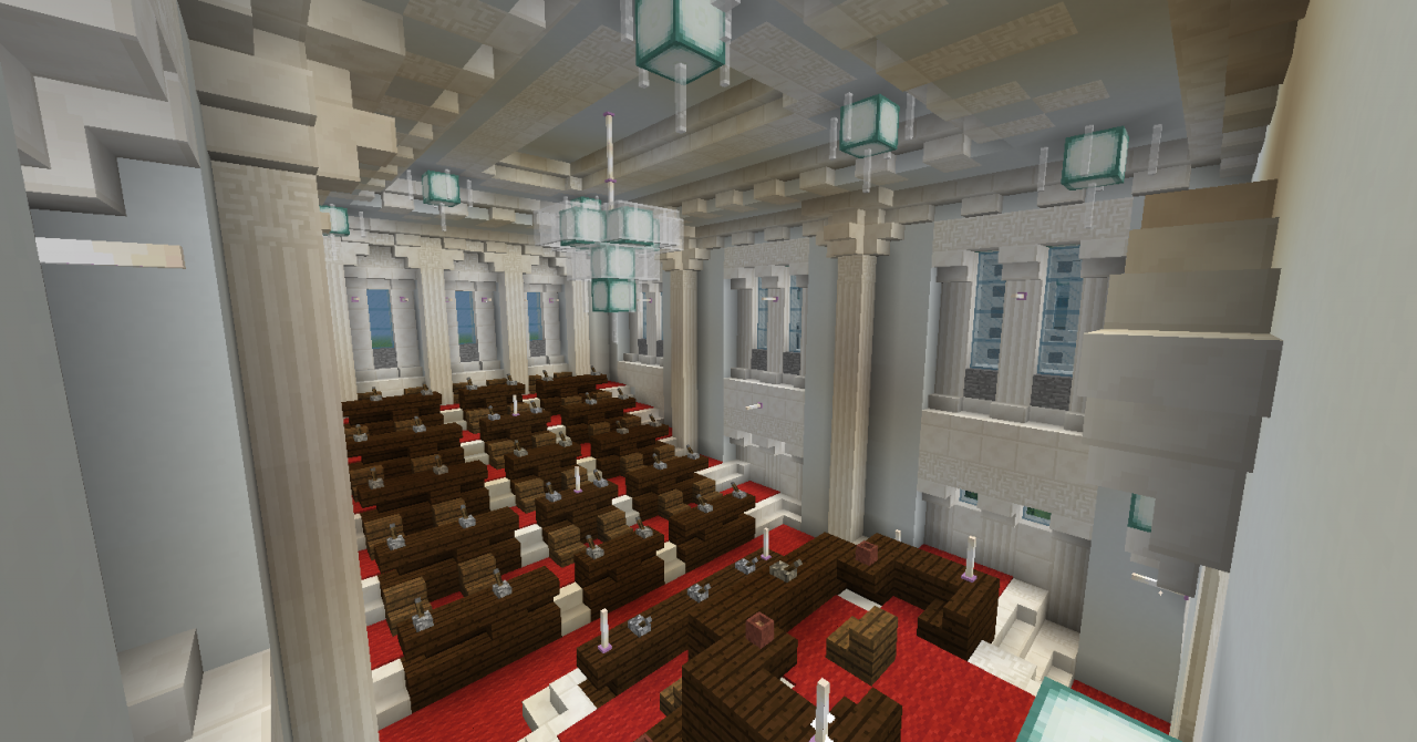 United Biomes State Capitol (With Interior) Minecraft Map
