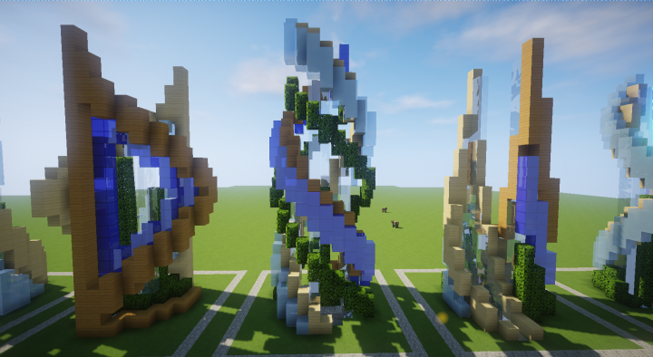 Futuristic Fountains Bundle (Download) Minecraft Map