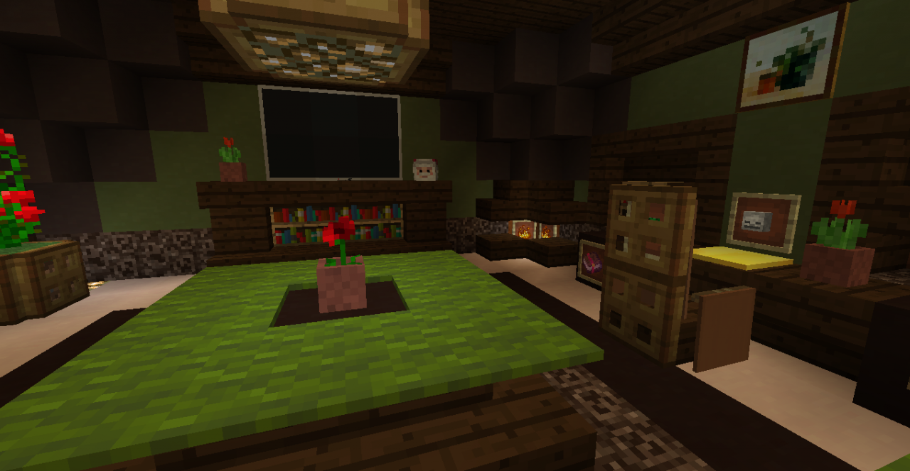 Minecraft office and TV room version 1.9 Minecraft Map