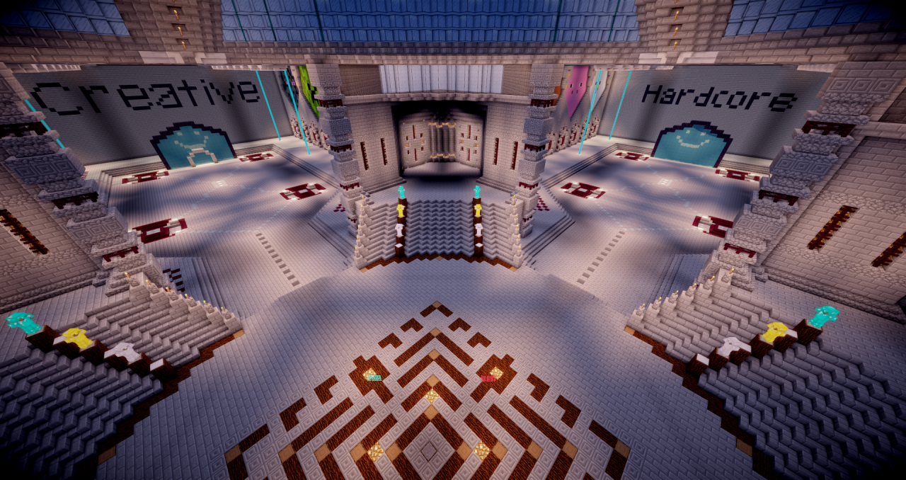 -Free- Server Hub for multiple portal worlds Minecraft Map