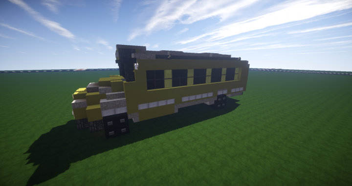American Short School Bus Minecraft Map