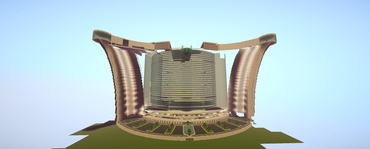 Big futuristic building Minecraft Map