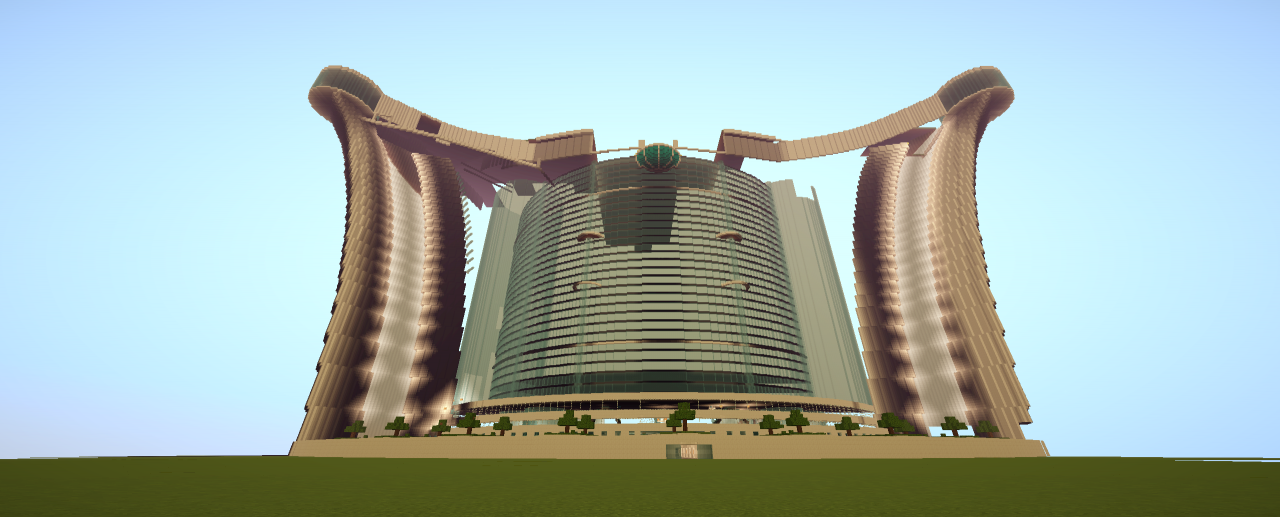 Big futuristic building Minecraft Map