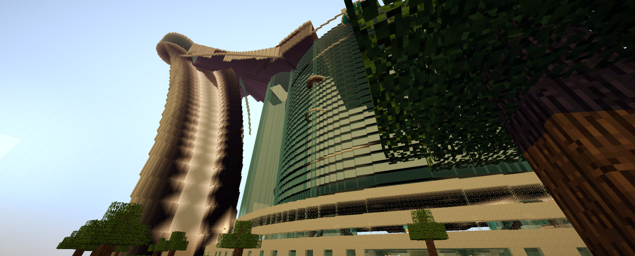 Big futuristic building Minecraft Map