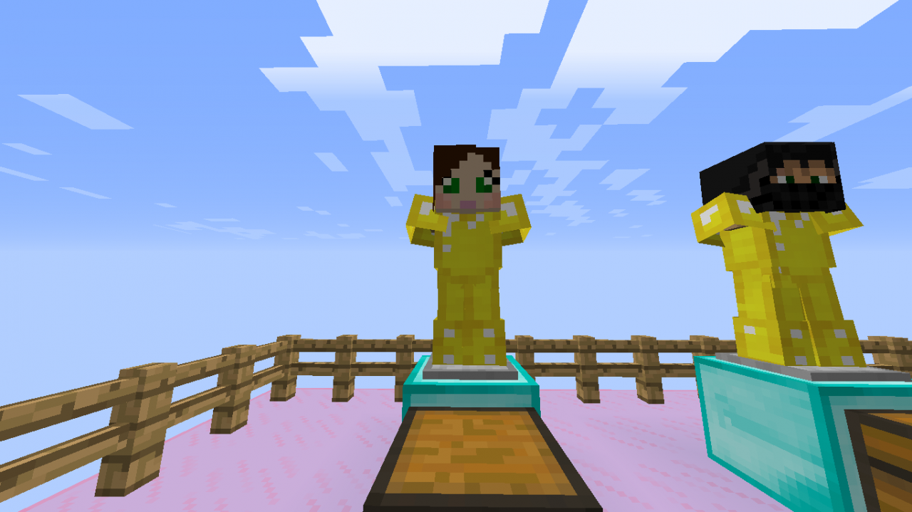 BURNING MAP LUCKY BLOCK PAT AND JEN POPPULARMMOS AND SUPERGIRLYGAMER Minecraft Map