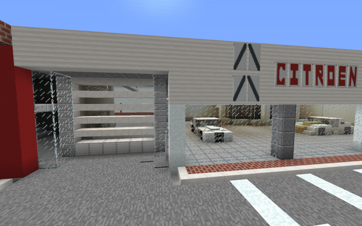 Citroën car dealership & garage Minecraft Map