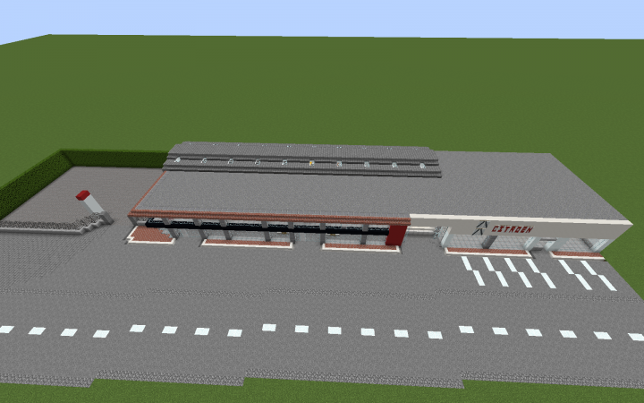 Citroën car dealership & garage Minecraft Map